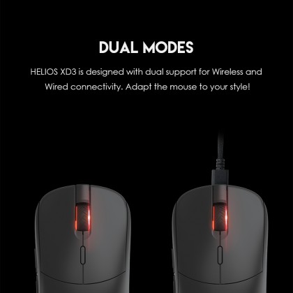 FANTECH XD3 Wireless Gaming mouse PIXART 3335 16000DPI 2.4G RGB Game ...