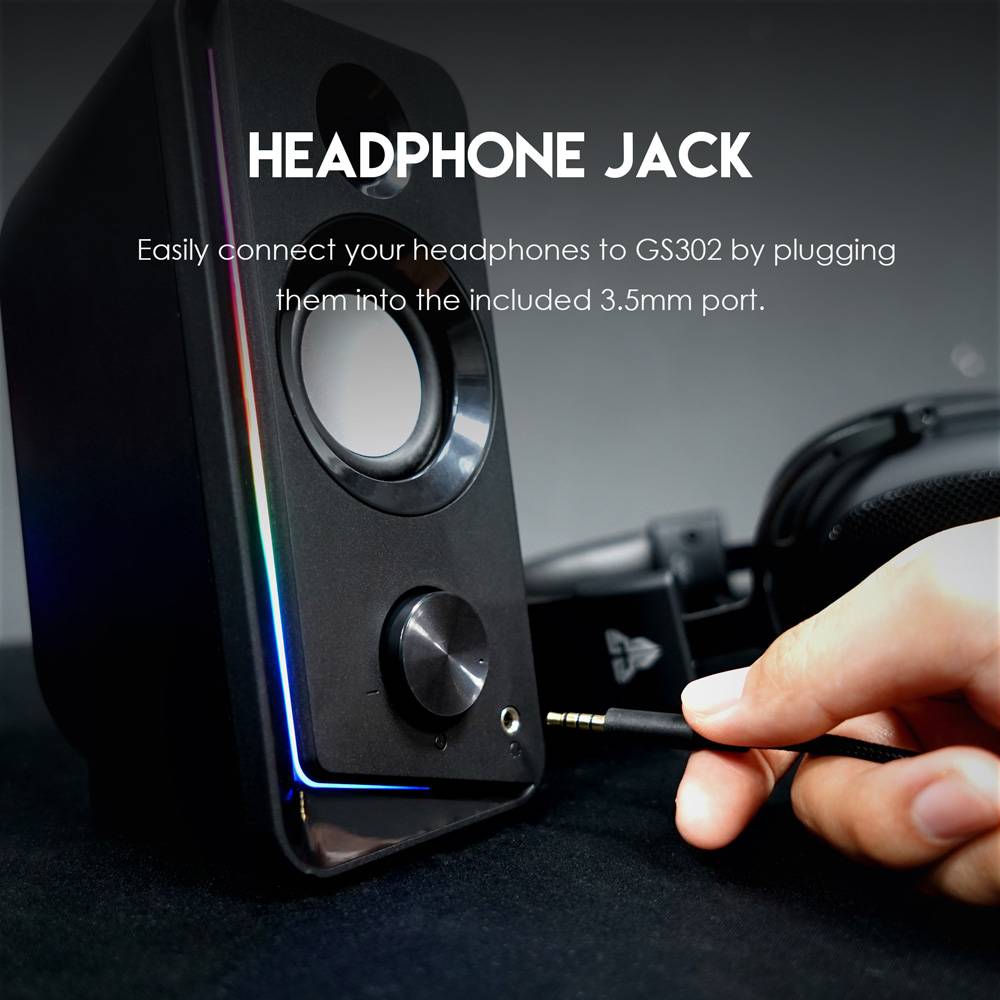 Fantech GS302 Alegro RGB Gaming Speaker Dual Connection BT/3.5mm Audio ...