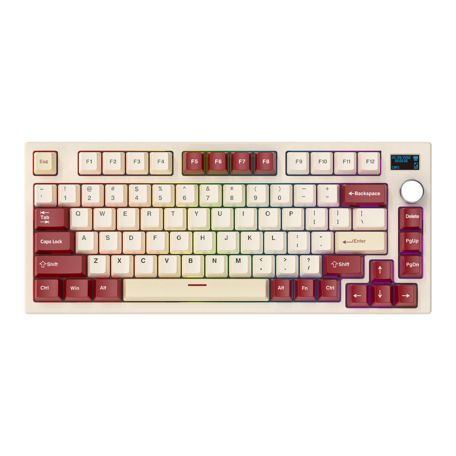 Fantech MAXFIT81 MK910 Wireless Bluetooth 75% Mechanical Keyboard ...