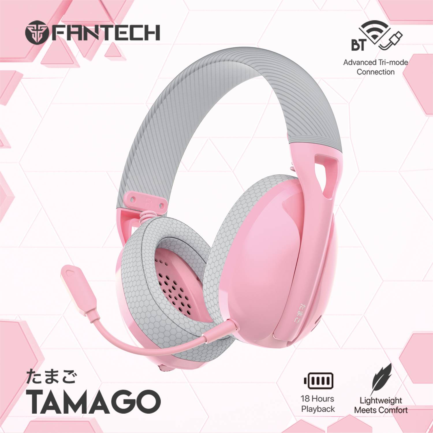 Fantech たまご TAMAGO WHG01 Wireless Bluetooth Headset Headphone