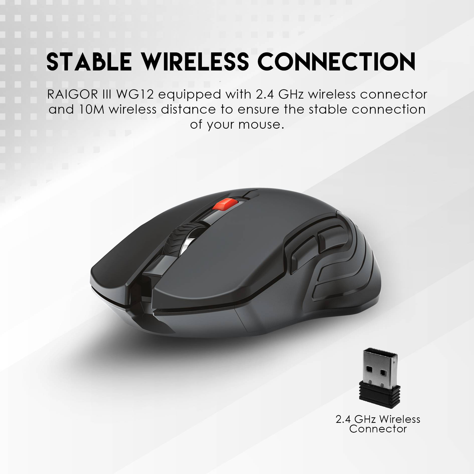 Fantech Raigor III WG12 Gaming Mouse with 2.4GHz Wireless Connection ...