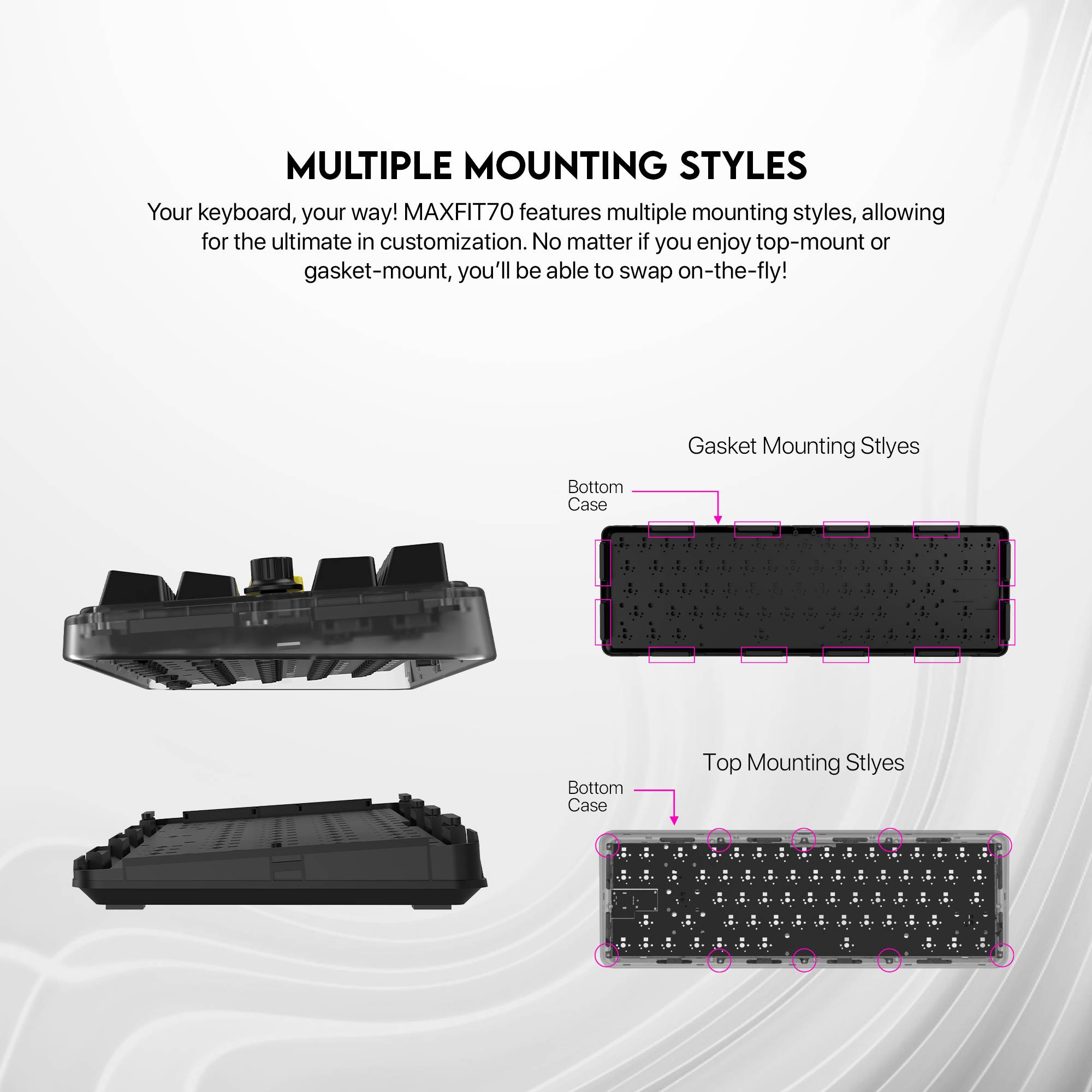 Fantech MAXFIT70 MK911 Wireless 65% Mechanical Gaming Keyboard
