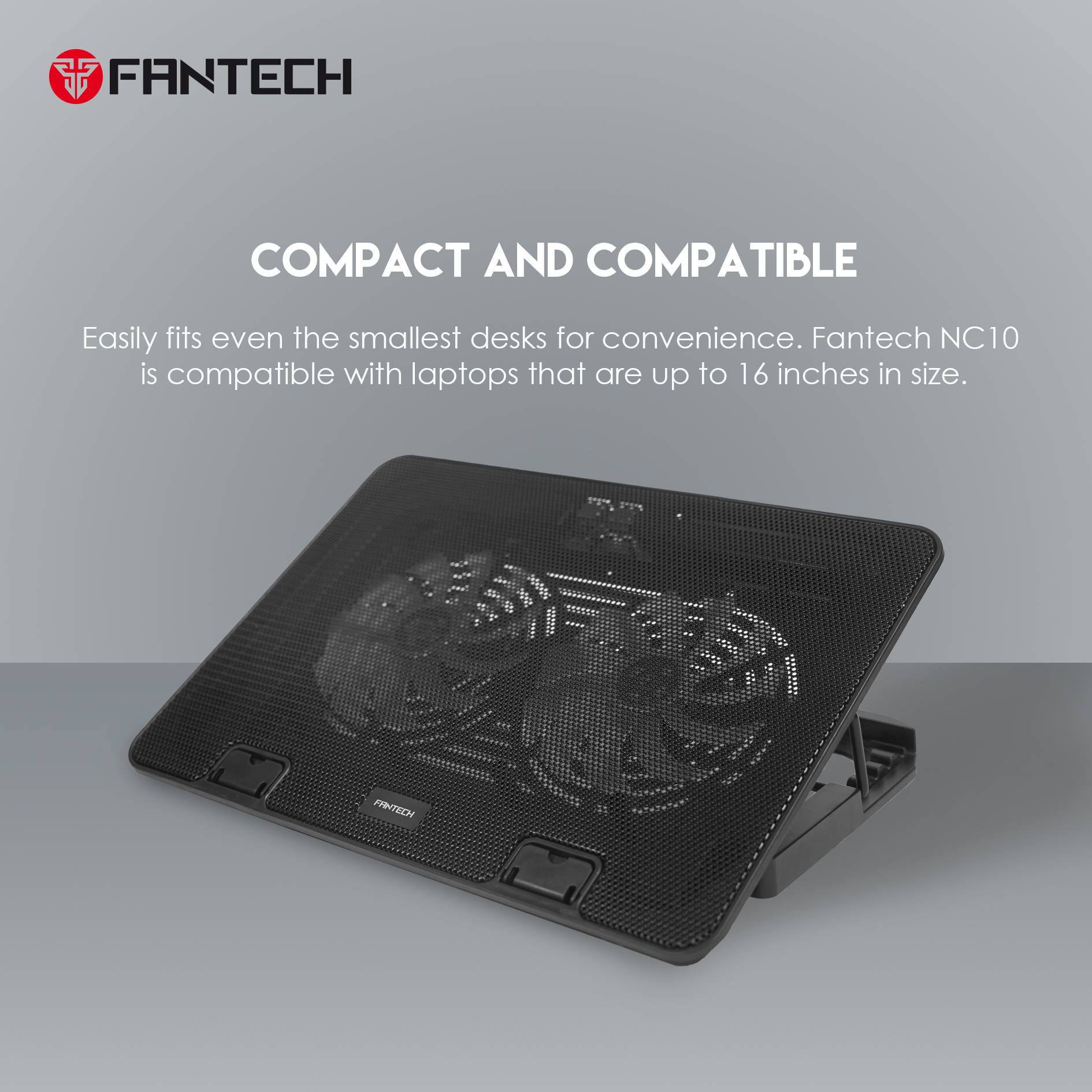Fantech NoteBook Cooler NC11, NC12, NC13 two fan suitable for 9-15.6 ...