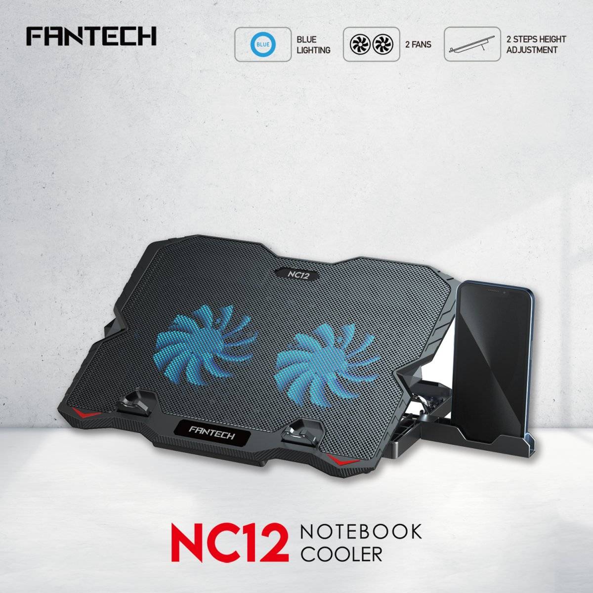 Fantech NoteBook Cooler NC11, NC12, NC13 two fan suitable for 9-15.6 ...