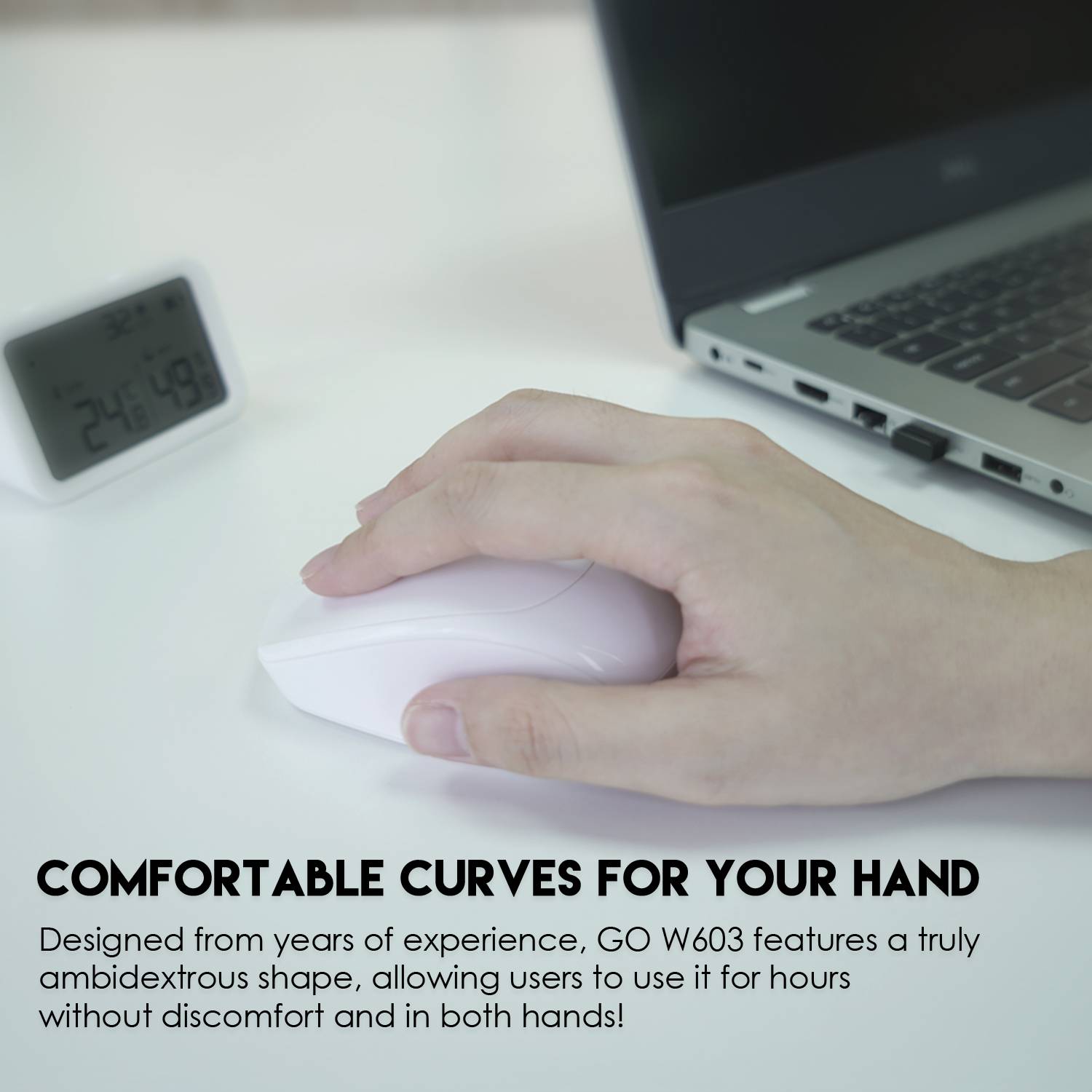 Fantech GO W603 Wireless Mouse 2.4 Ghz Silent Click 1600 DPi