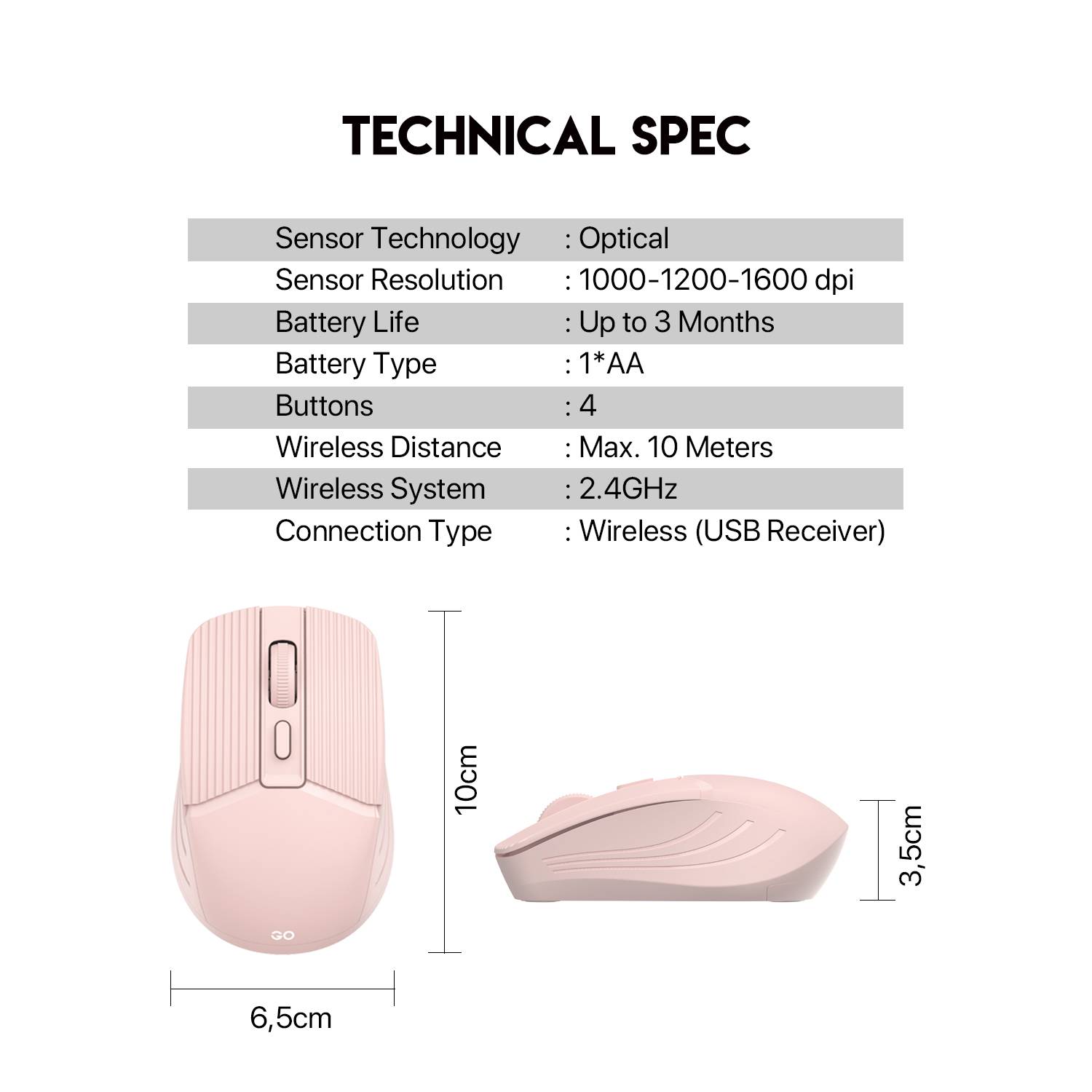Fantech Go W605 Wireless Mouse