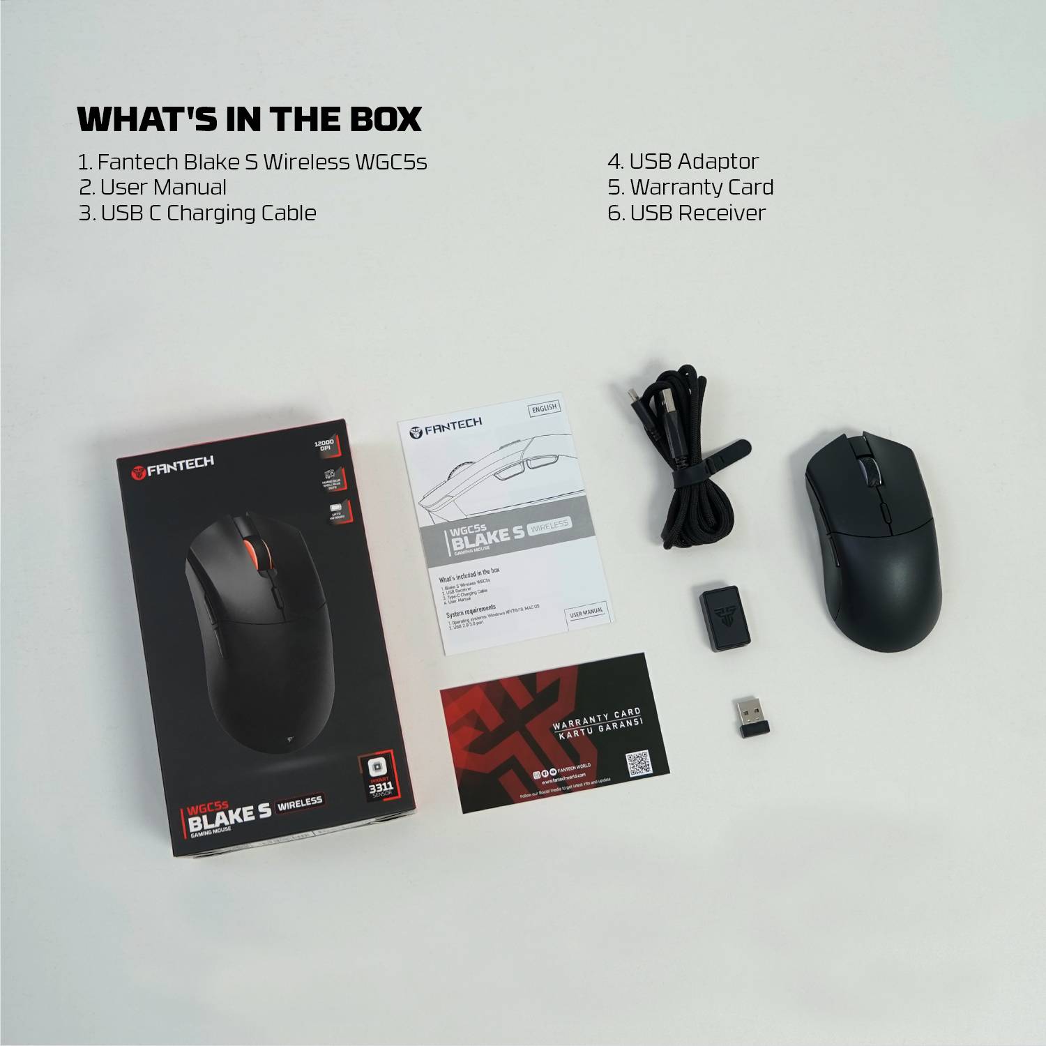 Fantech Blake WGC5 Wireless Gaming Mouse