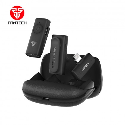 Fantech LEVIOSA AIR Microphone Wireless Lavalier Type C Lightning Dual Mic