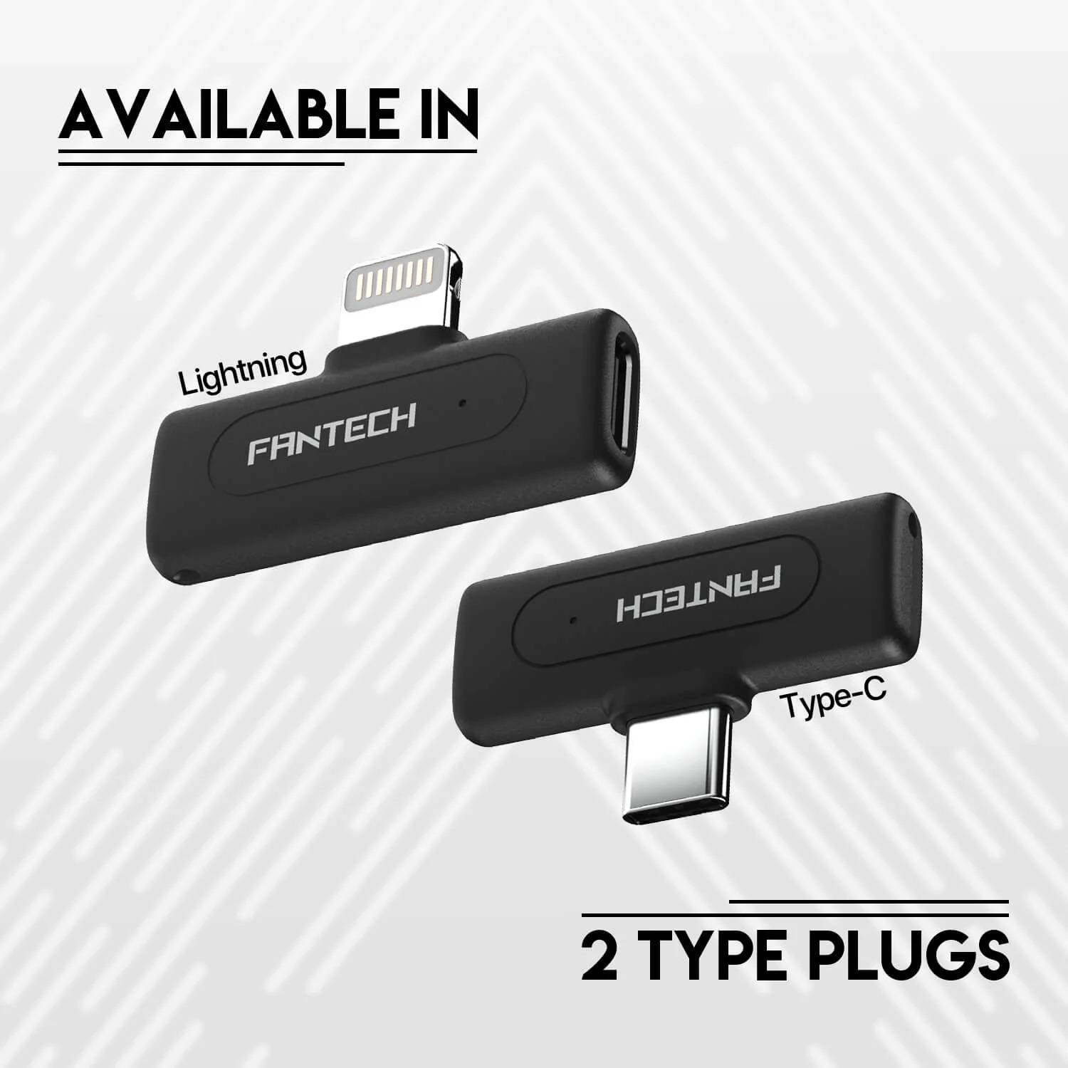 Fantech LEVIOSA AIR Microphone Wireless Lavalier Type C Lightning Dual Mic