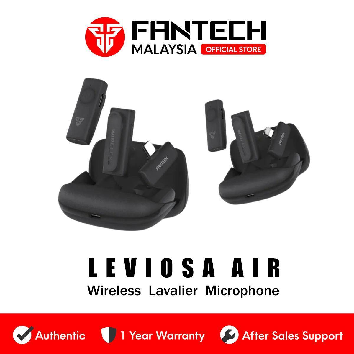 Fantech LEVIOSA AIR Microphone Wireless Lavalier Type C Lightning Dual Mic