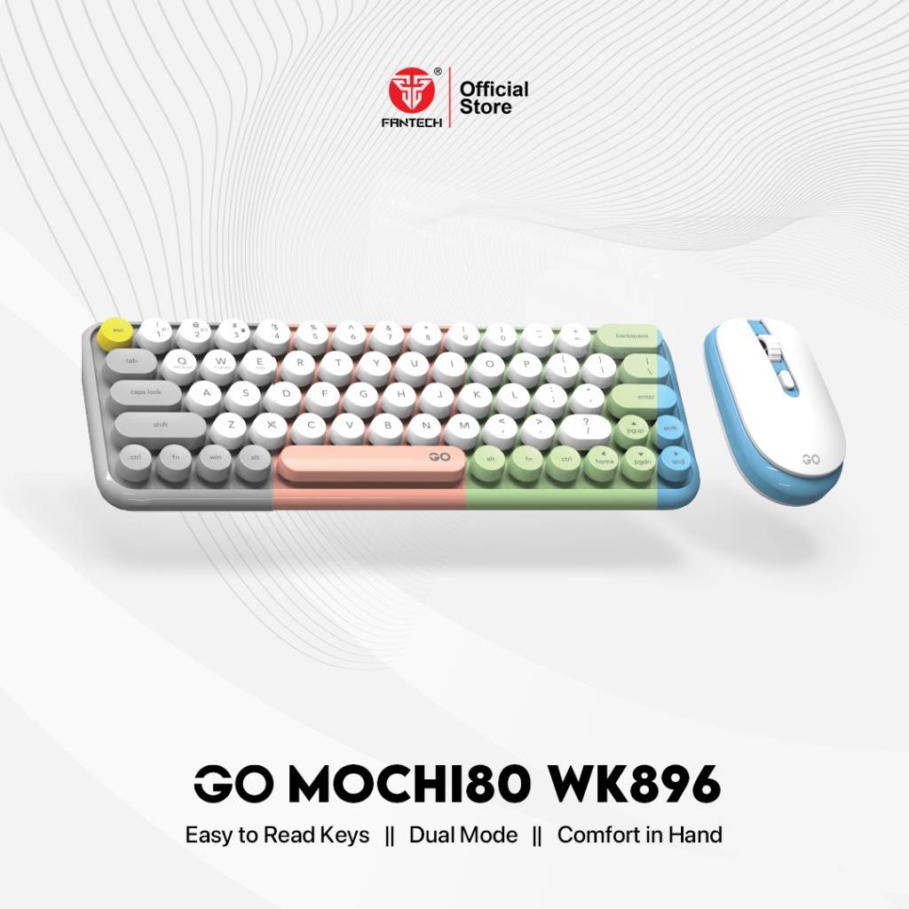 Fantech MOCHI 65Keys WK896 Wireless Keyboard Mouse Combo Set for ...