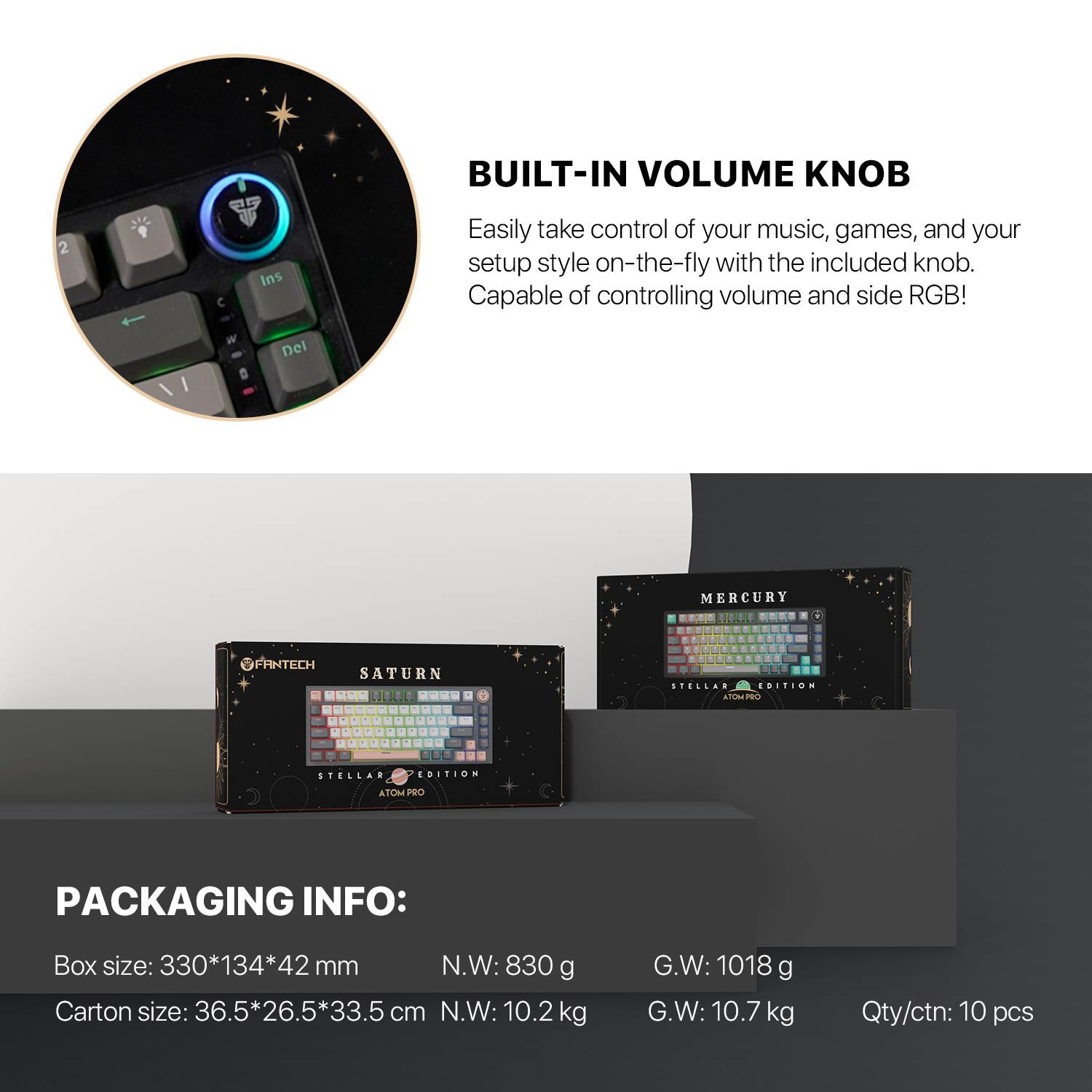 Fantech MK913 ATOM PRO83 WIRELESS MECHANICAL KEYBOARD Blue Switch/Red Switch 5 Pin Hot swap