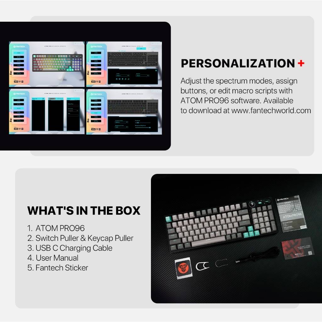 Fantech Gaming Keyboard Atom Pro Stellar Edition