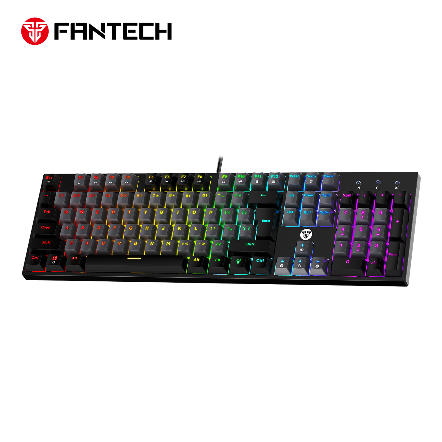 Fantech ATOM TKL MK886v2 104Keycaps , Full Size Form Factor Macro RGB ...