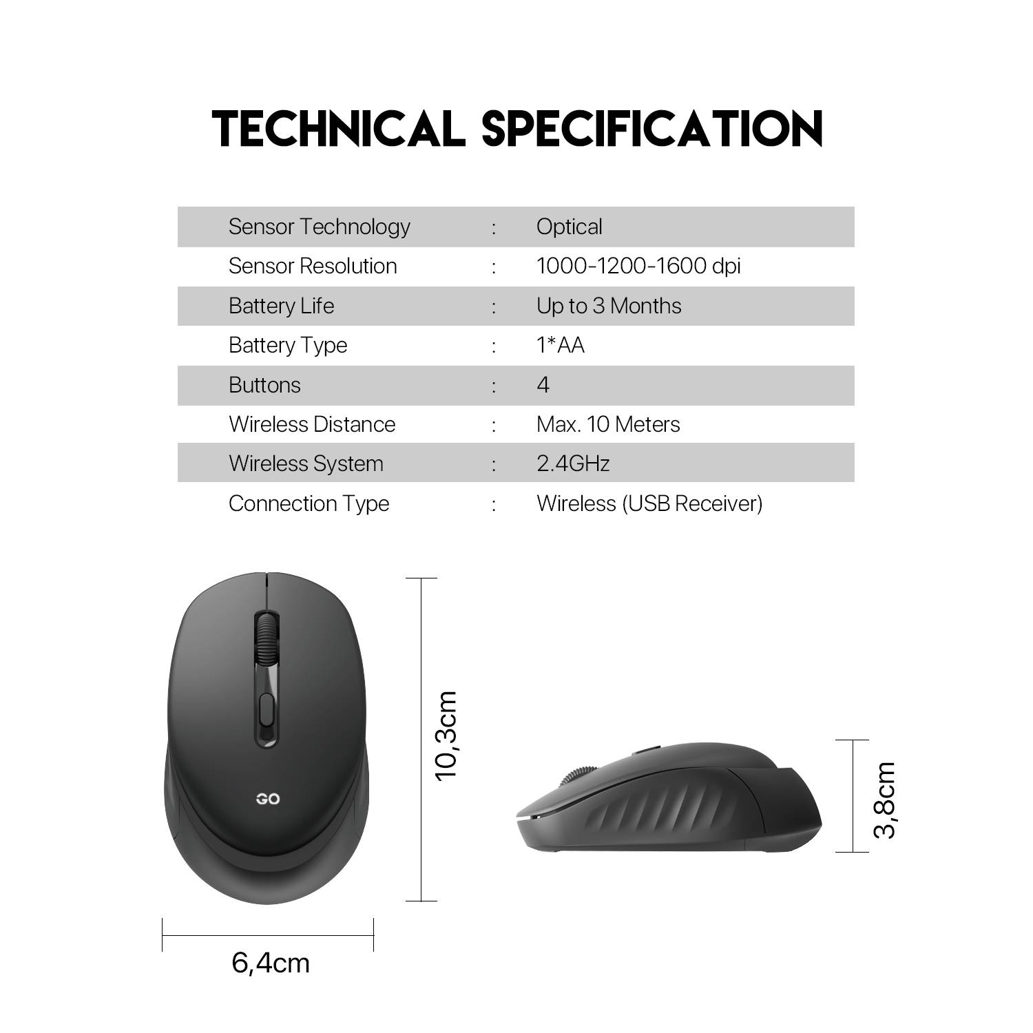 Fantech Go W609 Wireless Mouse