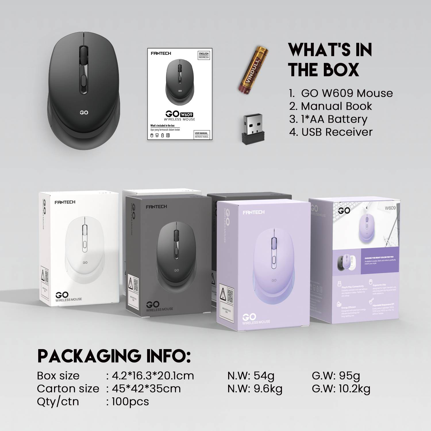 Fantech Go W609 Wireless Mouse