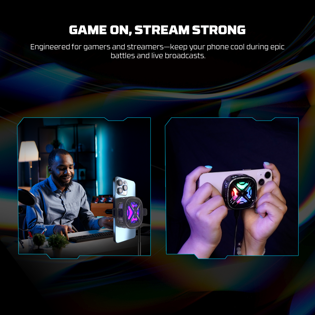 Fantech Phone Fan Cooler HP Gaming Magnetic Glacier MAX PC10 PCM10 for ...