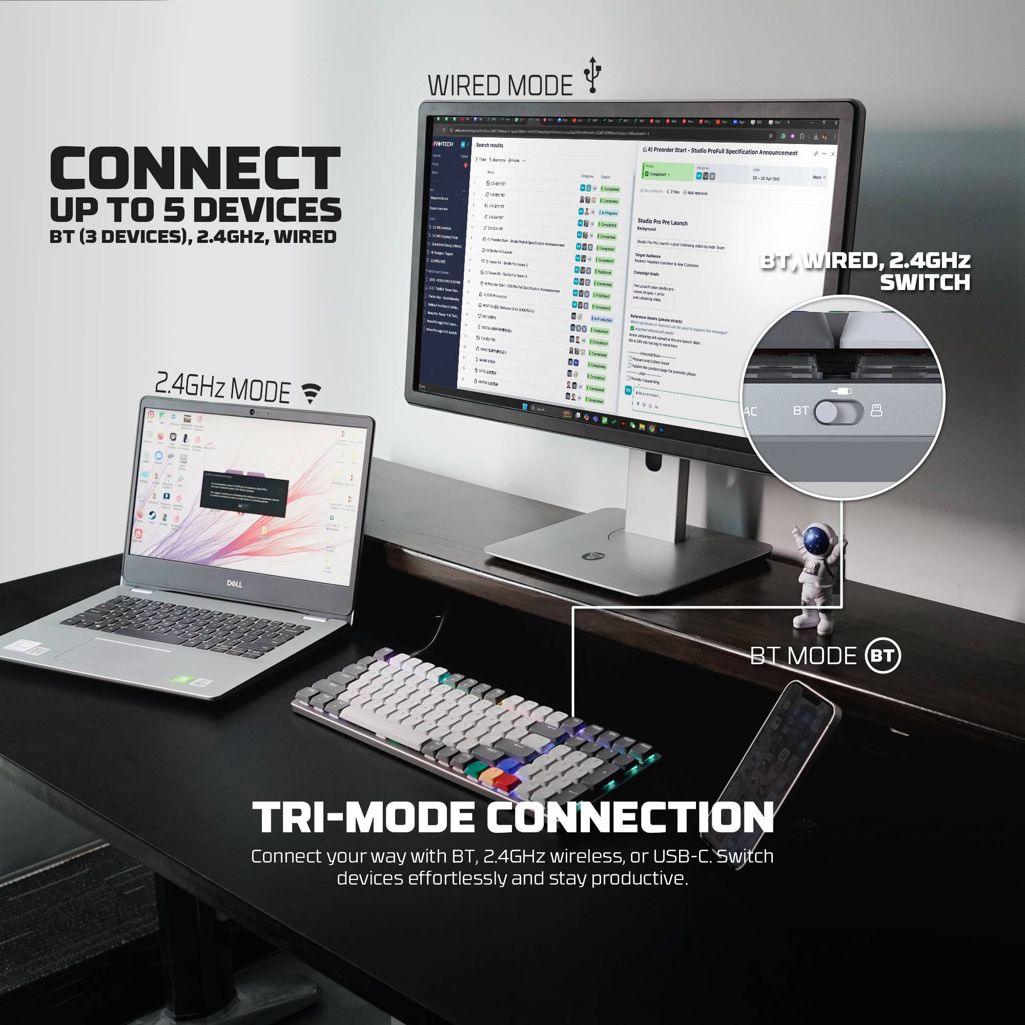 Fantech Super Maxfit Air83 and Air99 Wireless Bluetooth Mechanical ...