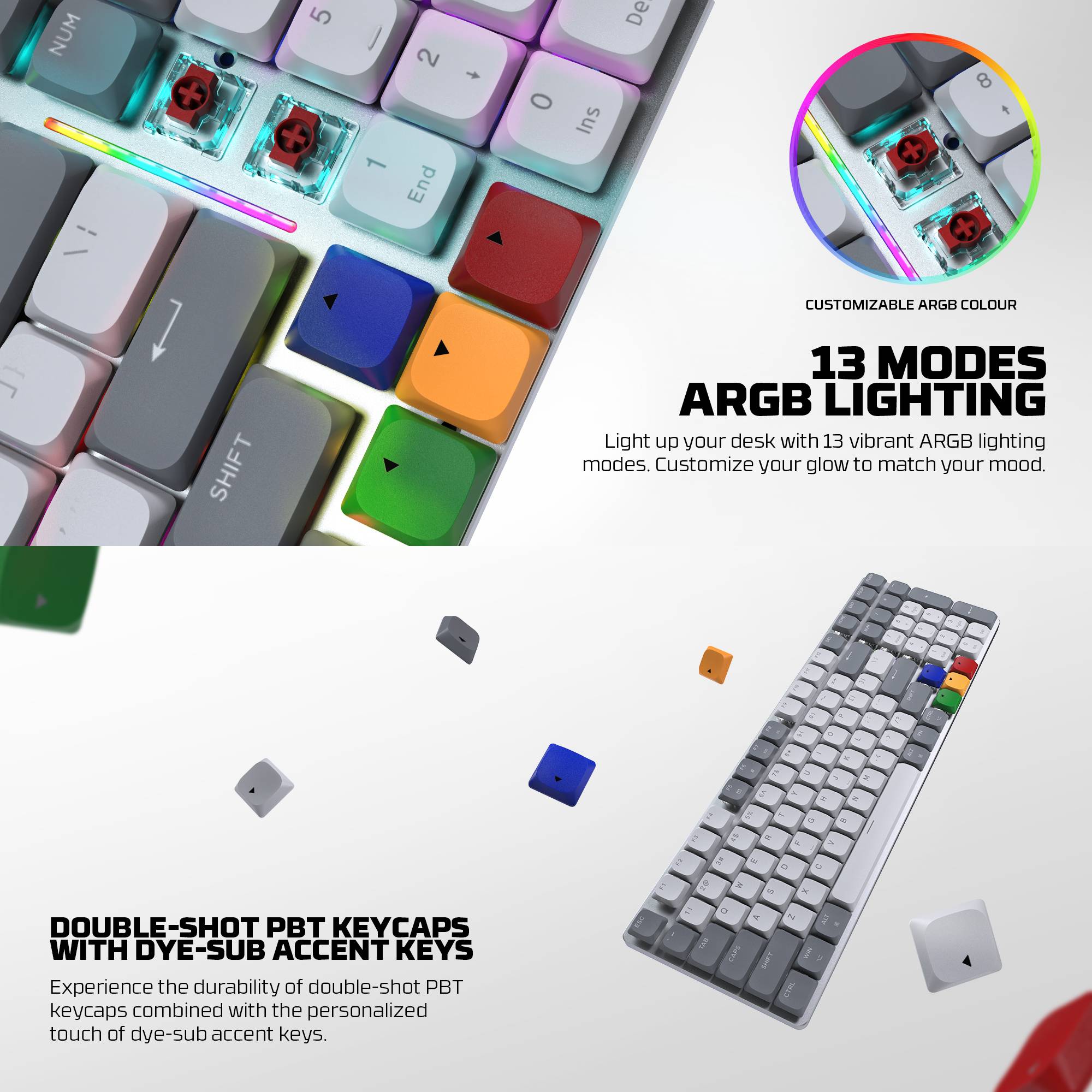 Fantech Super Maxfit Air83 and Air99 Wireless Bluetooth Mechanical ...