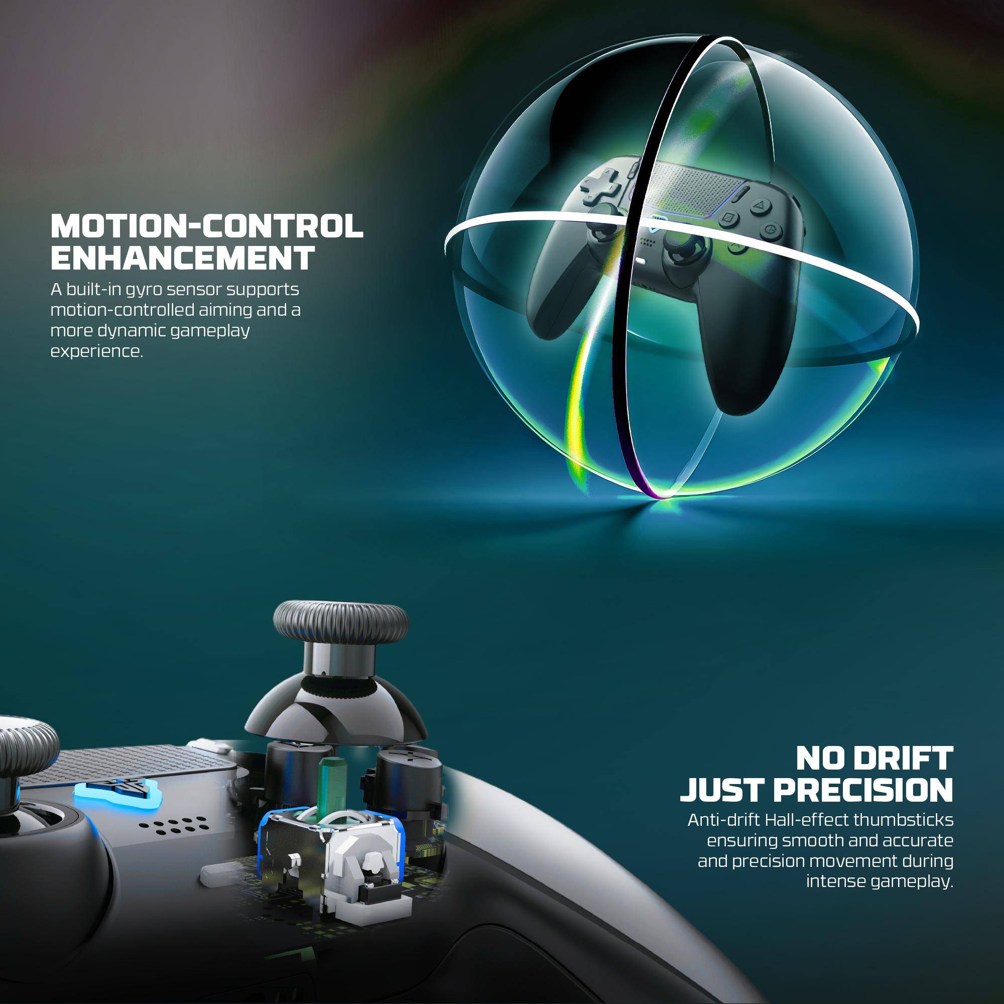 Fantech NOVA II WGP16 Gamepad Wireless Hall Effect untuk PS4 PC Android ...