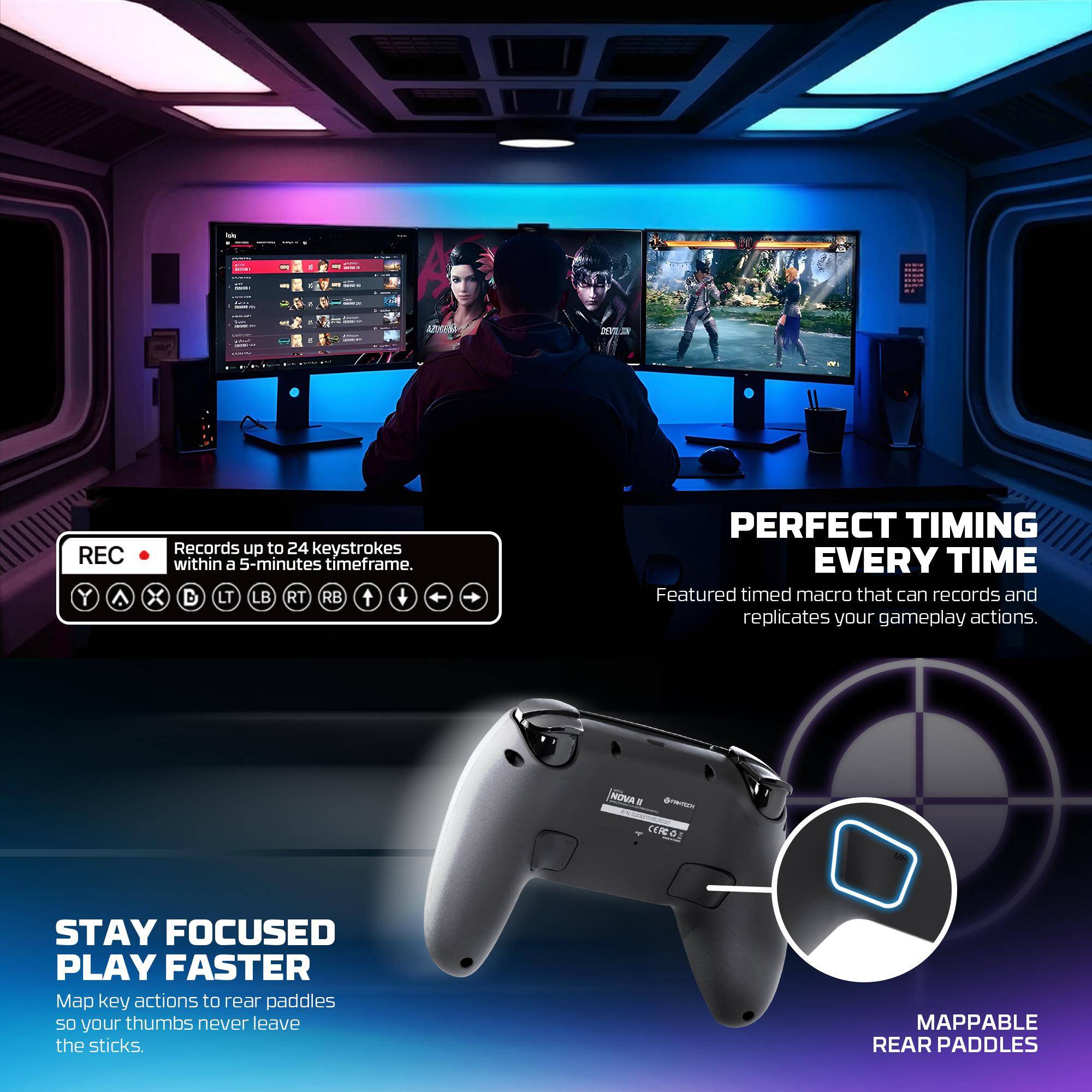Fantech NOVA II WGP16 Gamepad Wireless Hall Effect untuk PS4 PC Android ...