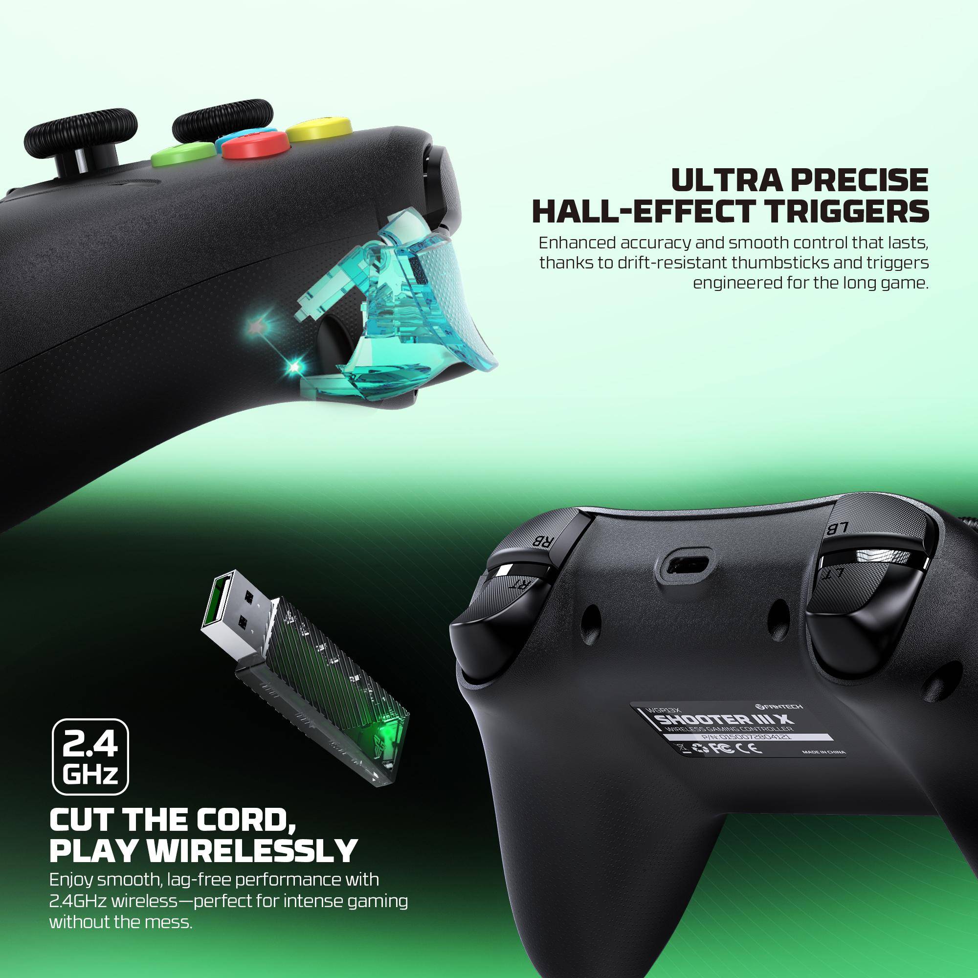 Fantech SHOOTER III WGP13X Gamepad Wireless Hall Effect untuk XBOX PC ...