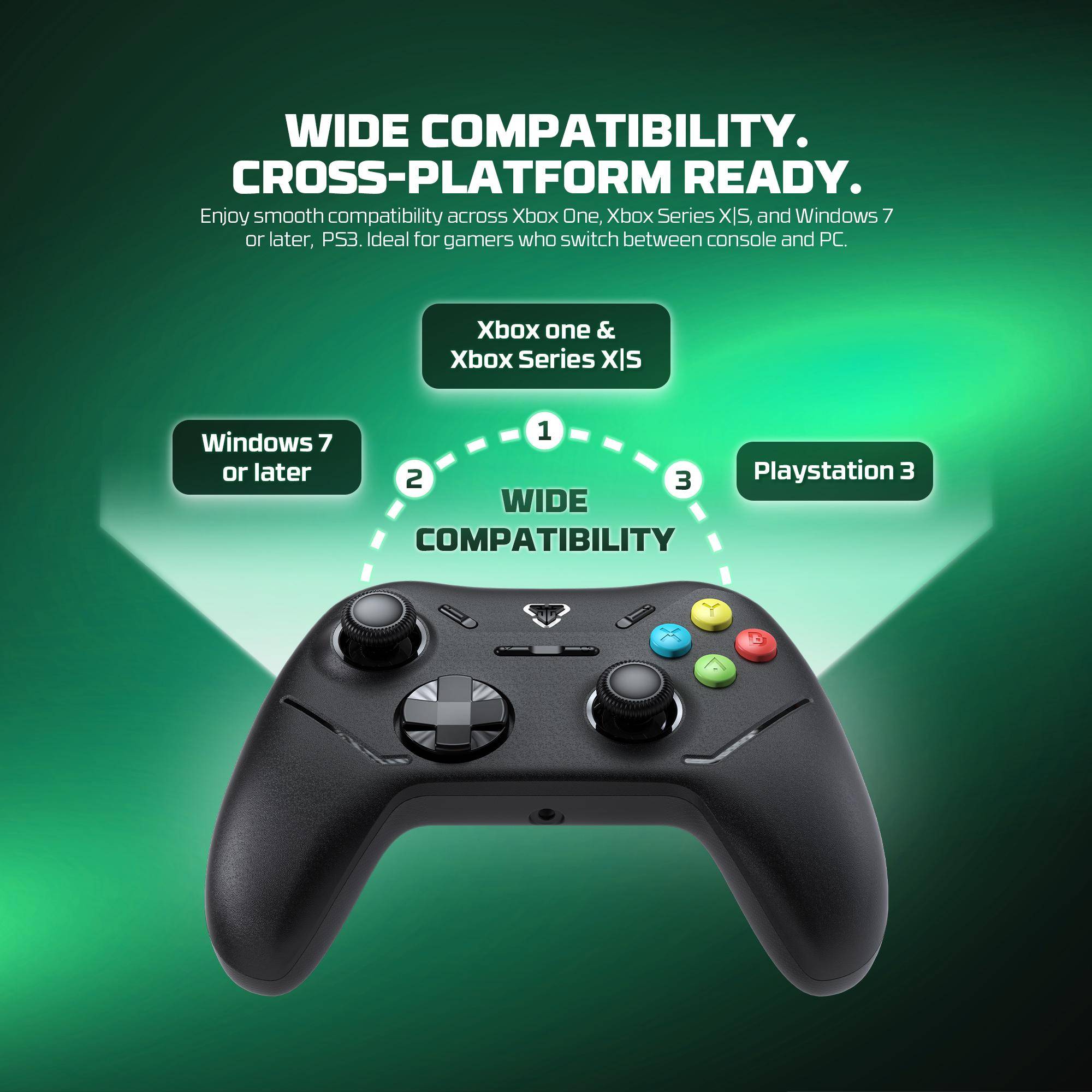 Fantech SHOOTER III WGP13X Gamepad Wireless Hall Effect untuk XBOX PC ...