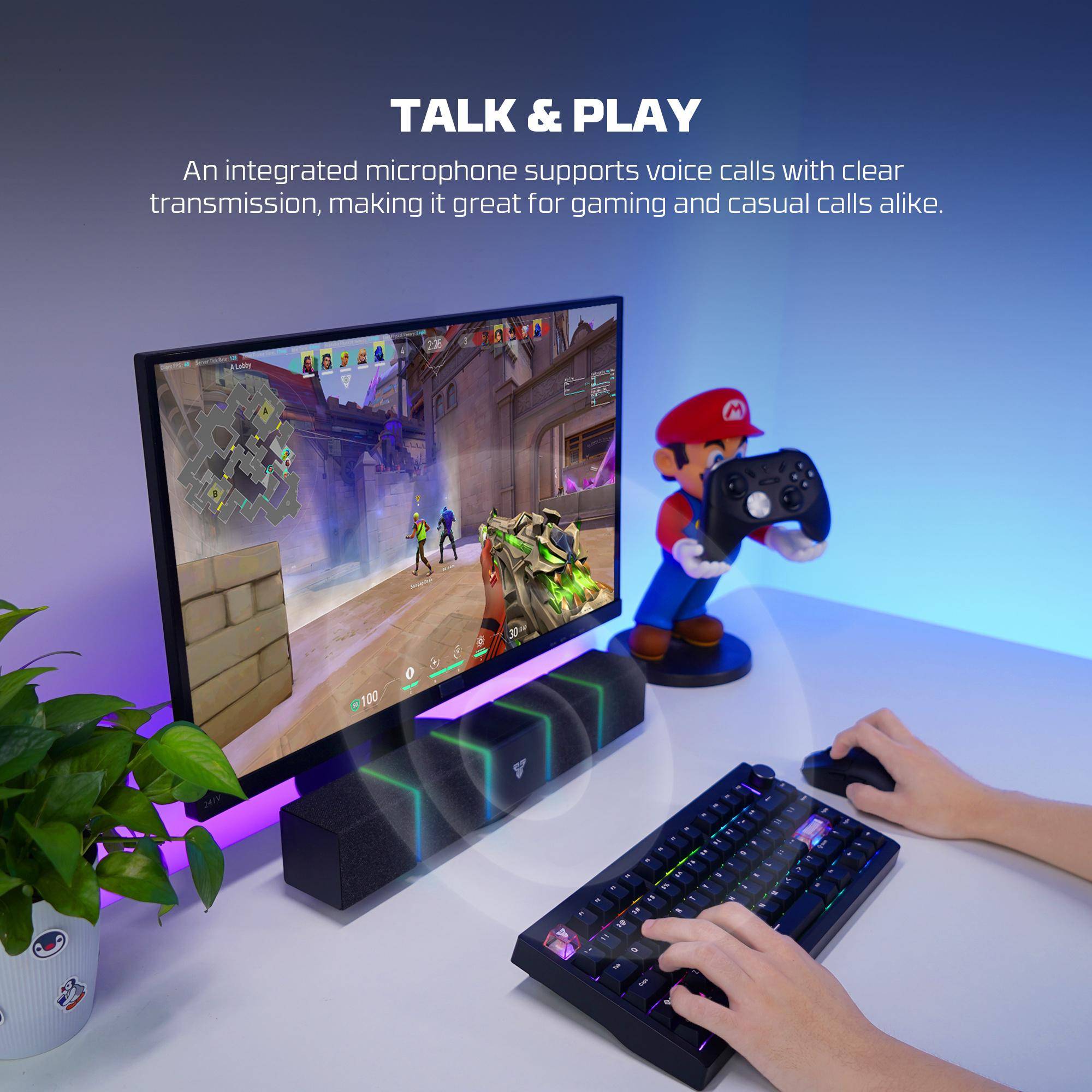 FANTECH BS163 Groove Bar Pro – Portable Gaming Speaker with RGB ...