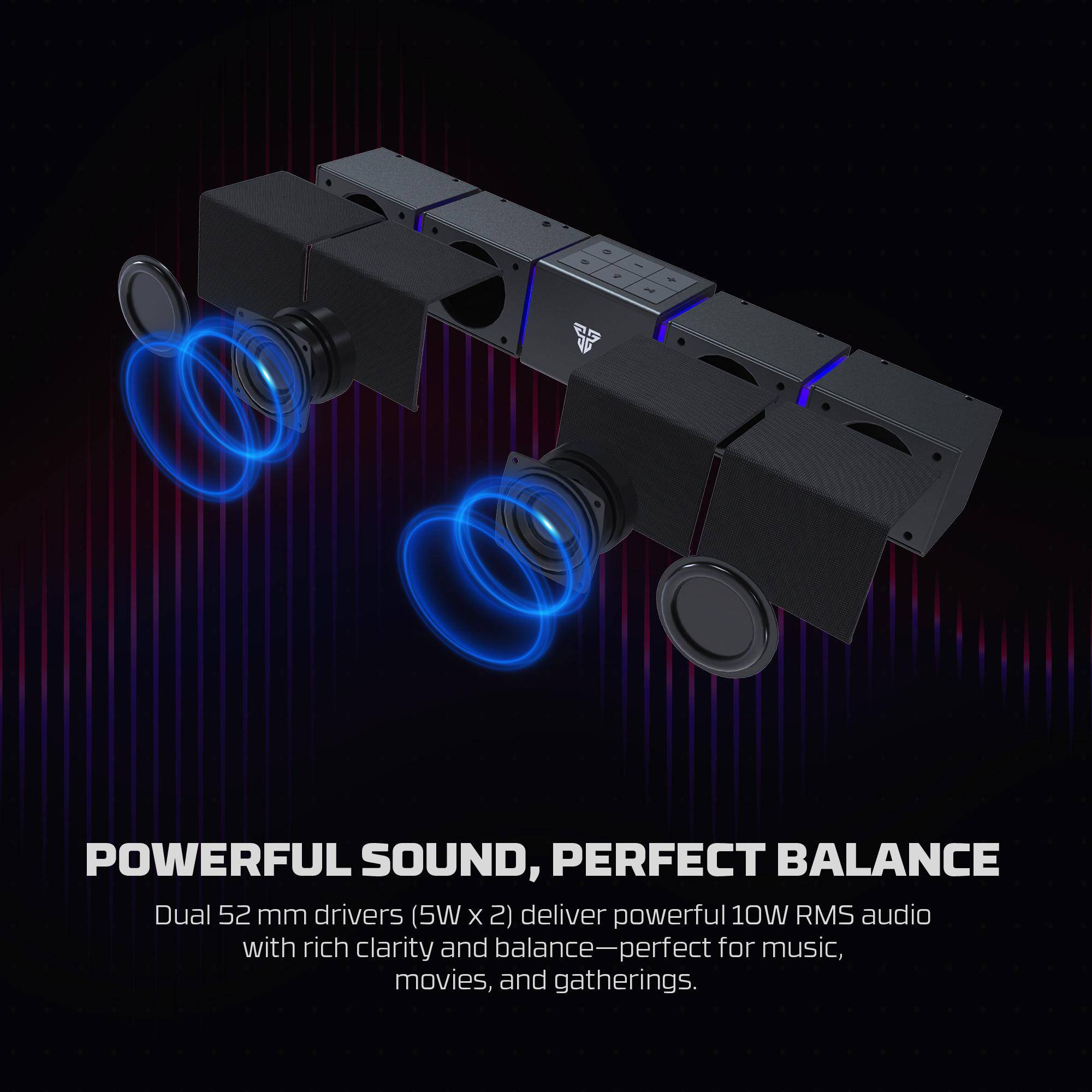 FANTECH BS163 Groove Bar Pro – Portable Gaming Speaker with RGB ...