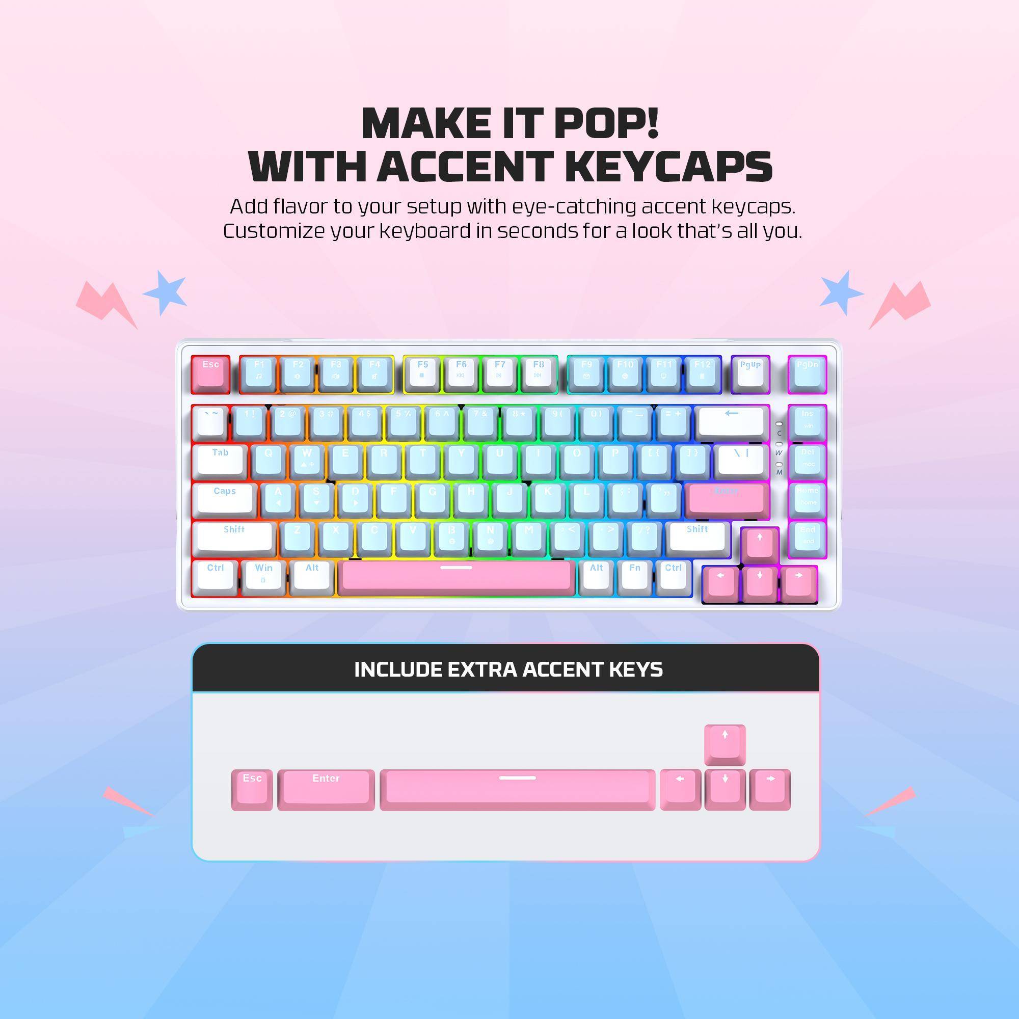 Fantech Atom X63 AME EDITION MK611 Keyboard Mekanikal – Papan Kekunci ...
