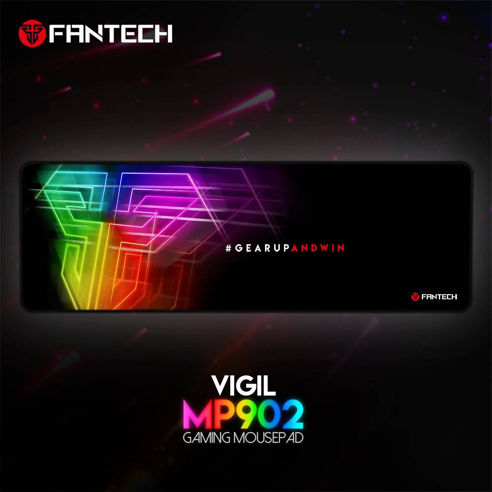 Fantech Mousepad Vigil Series with Anti Slip Base, Edge Stitching