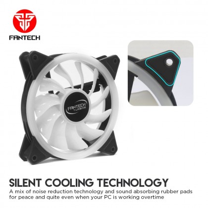 Fantech FB301 New High Quality Computer PC Case RGB Cooling Fan with ...