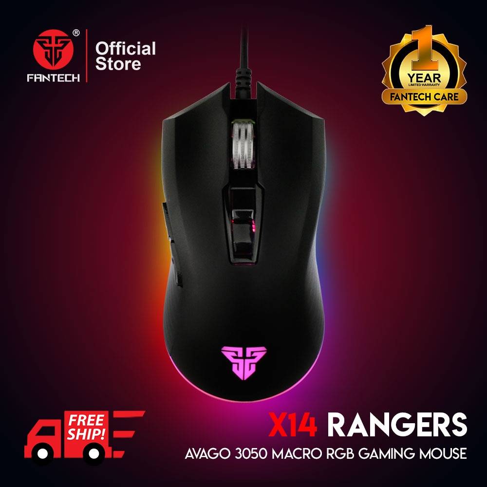 Buy FANTECH x14 RANGERS GAMING MOUSE at Fantech Malaysia Now