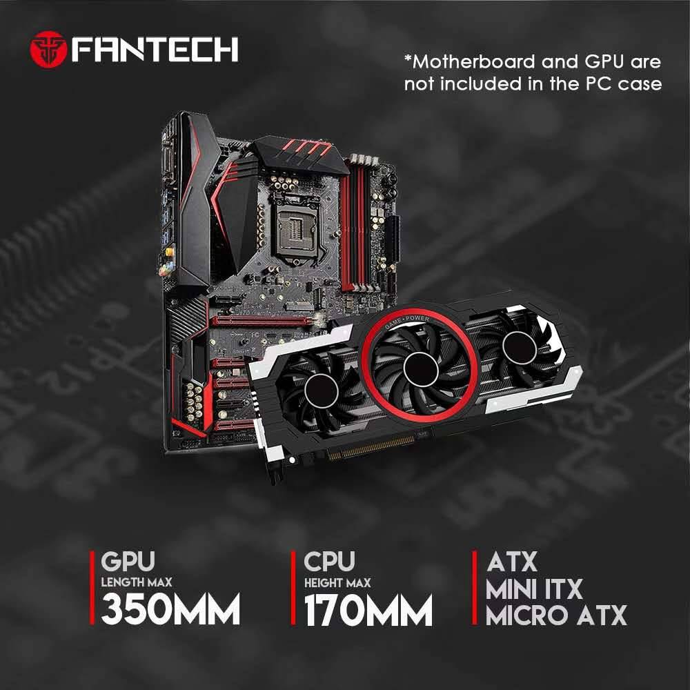FANTECH CGX7 COBALT MIDDLE TOWER CASE PC CASING DESKTOP