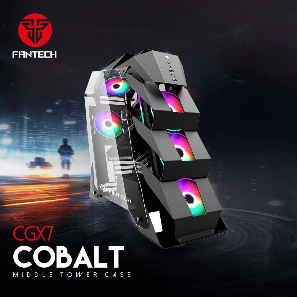 FANTECH CGX7 COBALT MIDDLE TOWER CASE PC CASING DESKTOP