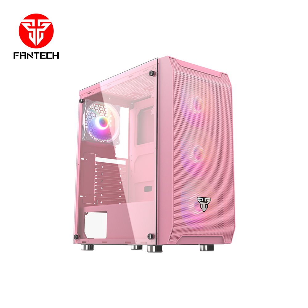 FANTECH HEXA CG80 MIDDLE TOWER CASE GAMING CASE 4 PCS RAINBOW FANS INCLUDED
