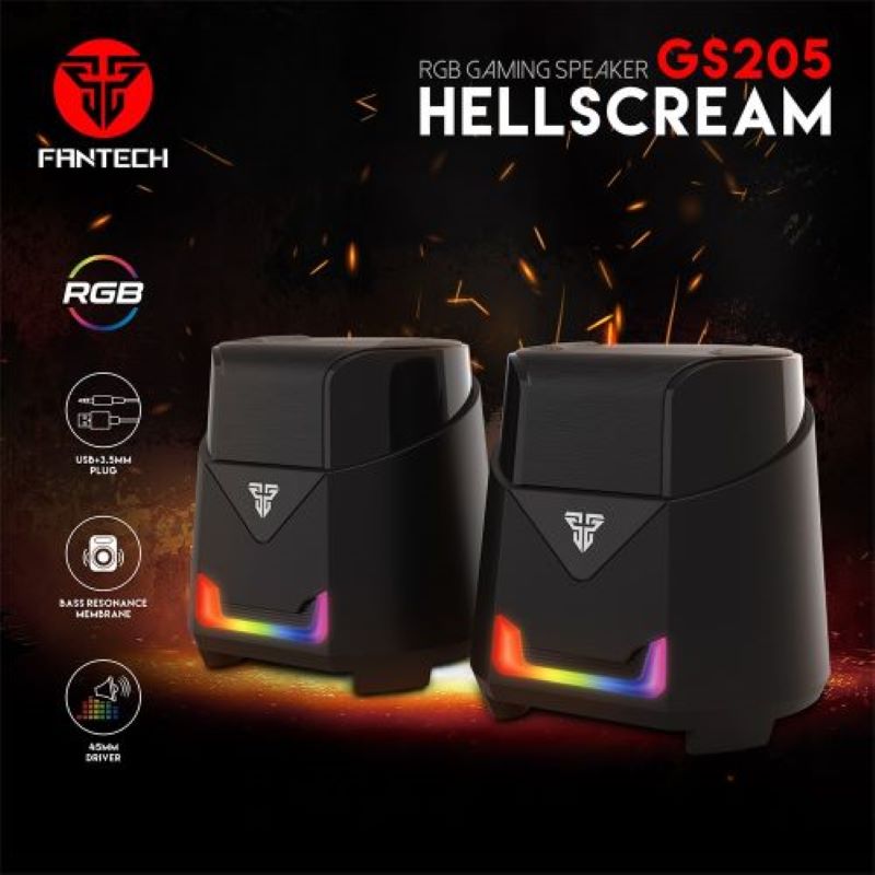 FANTECH GS205 HELLSCREAM Mobile RGB Gaming and Music Super Bass Speaker