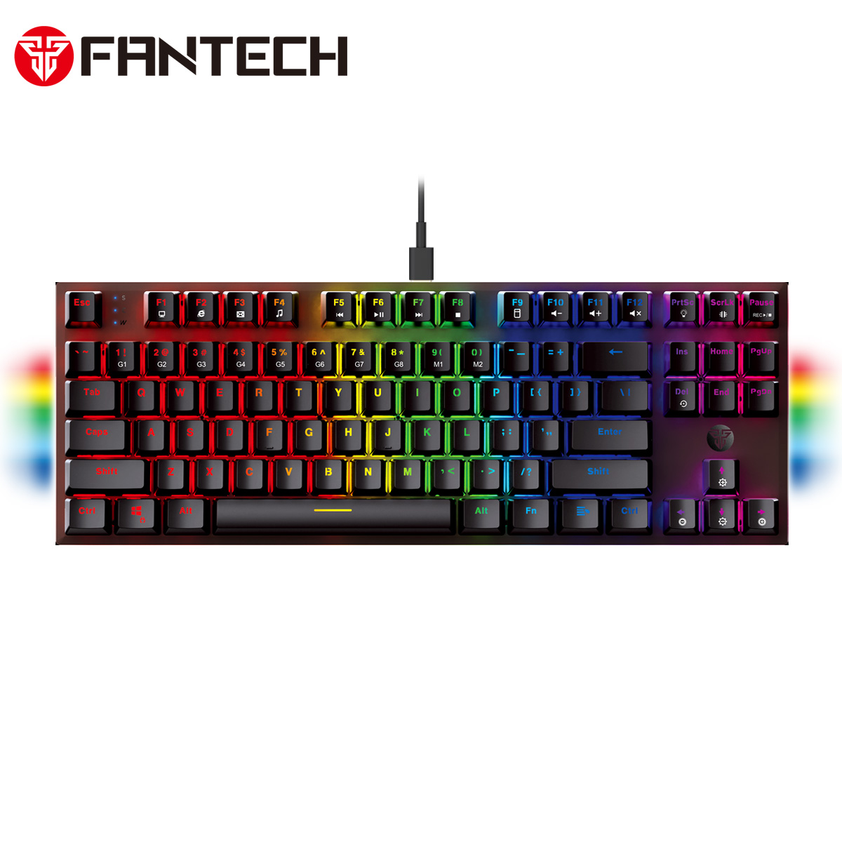 Fantech MK856 MAXFIT87 RGB 87 Keys Detachable Wired Mechanical Gaming ...