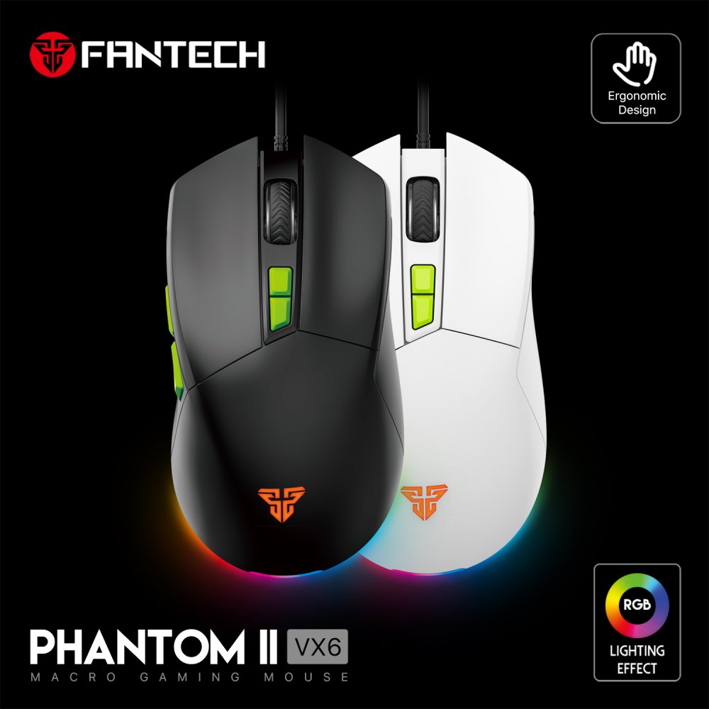 FANTECH PHANTOM II VX6 MACRO GAMING MOUSE