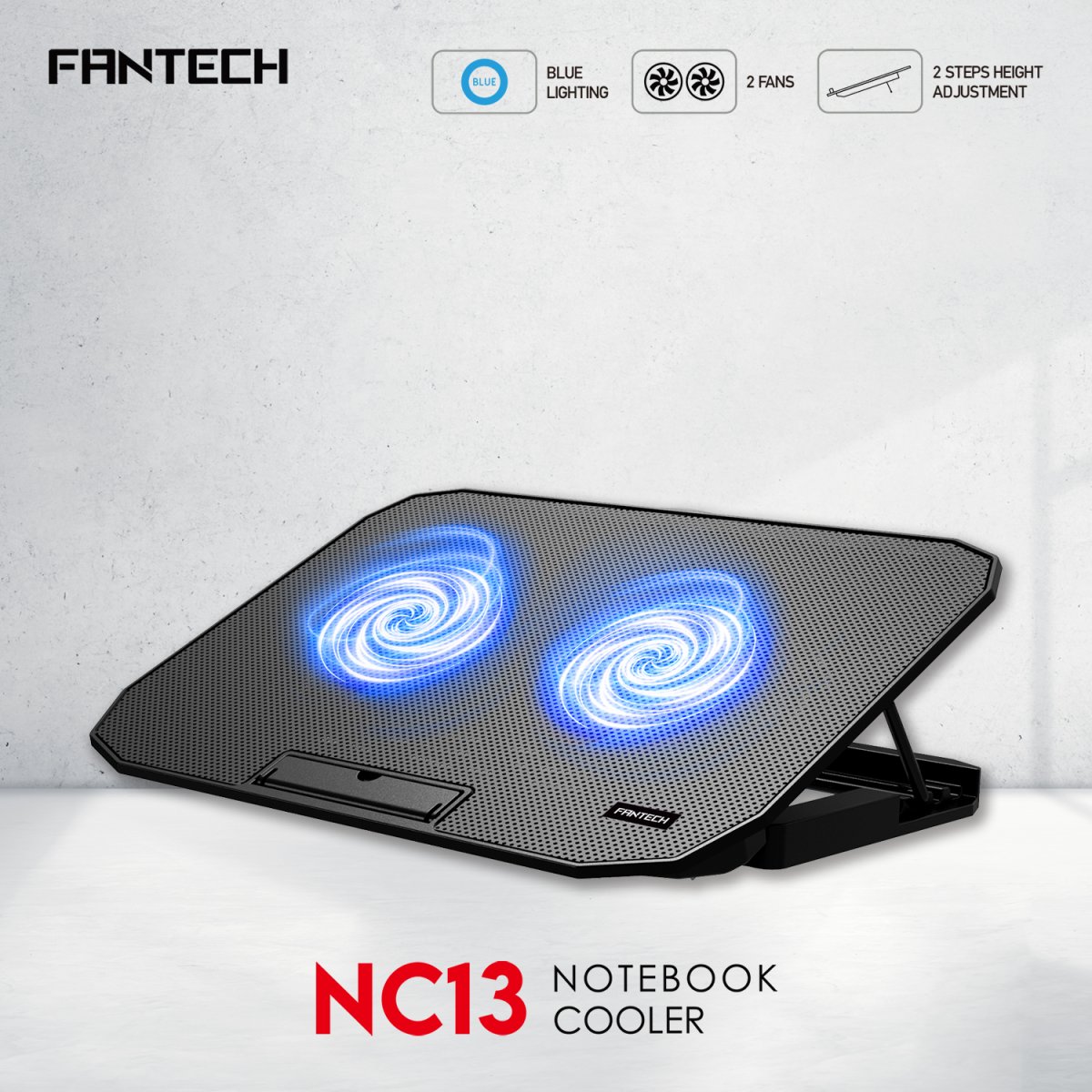Fantech NoteBook Cooler NC11, NC12, NC13 two fan suitable for 9-15.6 ...