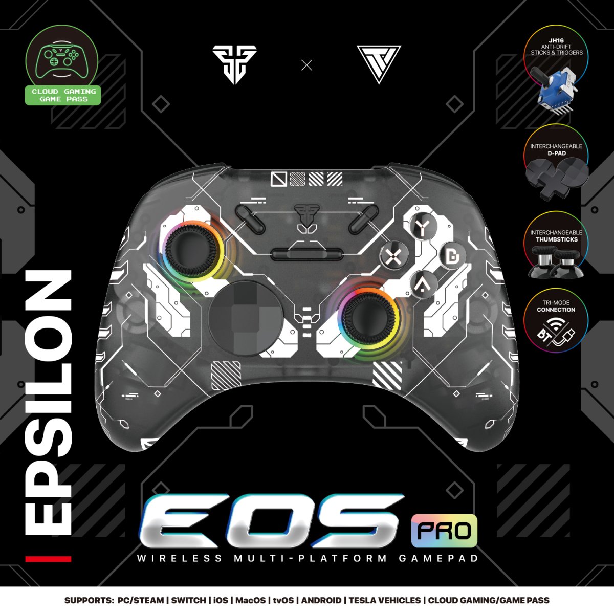 Fantech EOS PRO WGP15 Wireless Gaming Controller (EPSILON) - Vibe Gaming