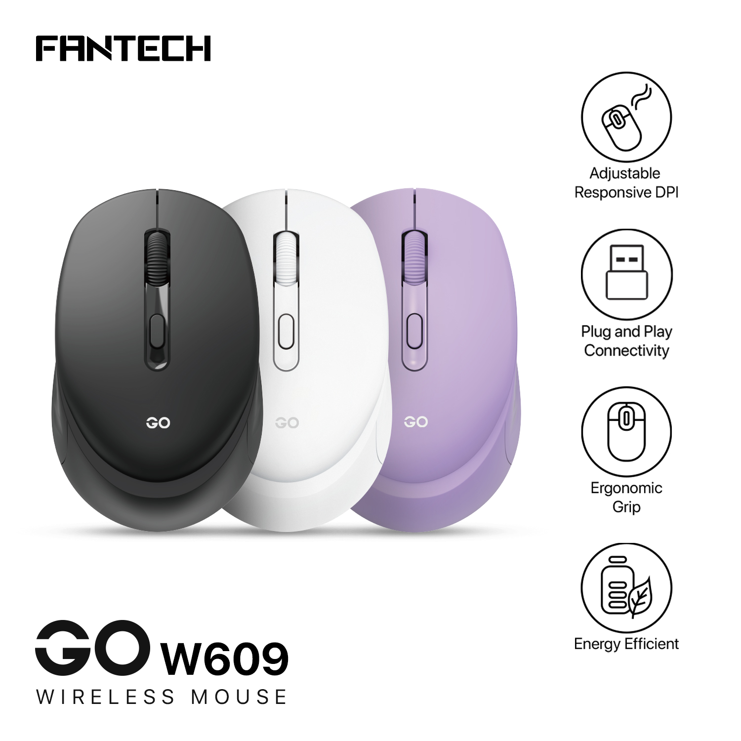 Fantech Go W609 Wireless Mouse